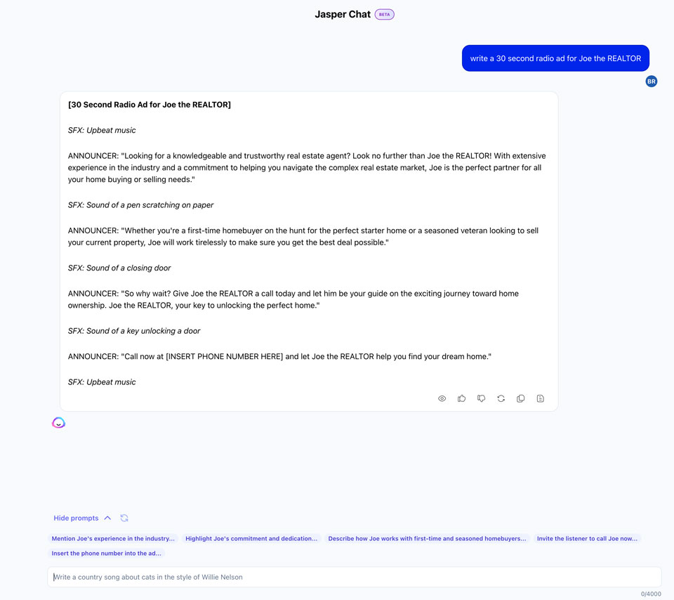 How To Write Catchy Radio Real Estate Ads Using Jasper AI Joe